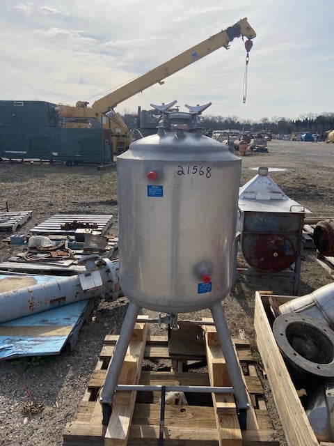 150 gallon Paul Mueller, Stainless Steel jacketed pressure vessel, 30/ ...