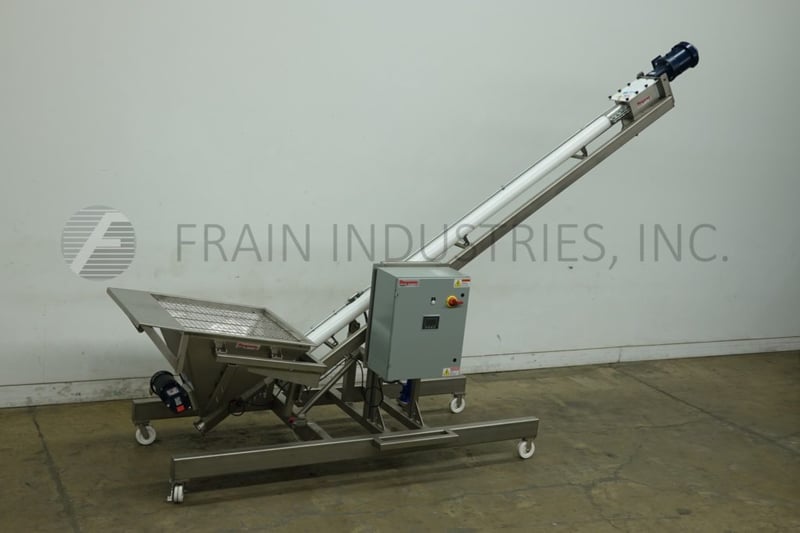 Flexicon #1450, Stainless Steel auger feeder with hopper, VFD vari ...