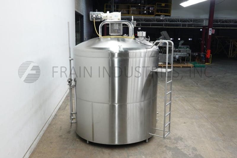 2500 gallon DCI, 316 Stainless Steel jacketed & insulated process tank ...