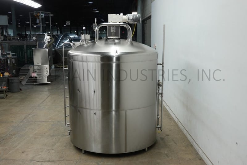 2500 gallon DCI, 316 Stainless Steel jacketed & insulated process tank ...