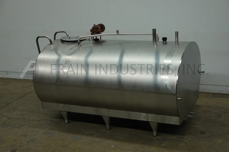 850 gallon Mueller, 304 Stainless Steel horizontal tank, 50' dia x 100 ...