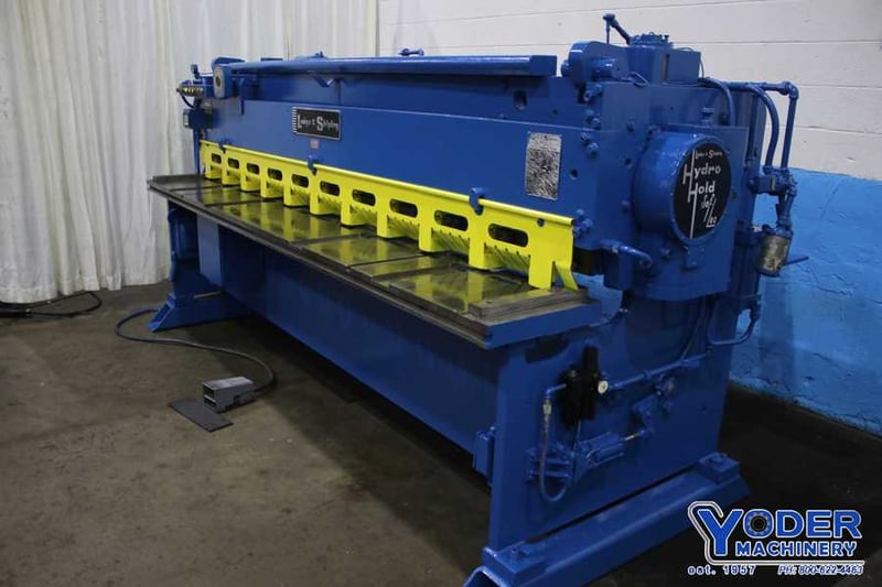 10 gauge x 10' Lodge & Shipley #0210-SL, mechanical shear, 48" front ...