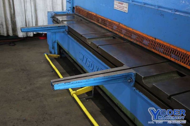 10 gauge x 10' Wysong #1010-HD, power squaring shear, front operated ...
