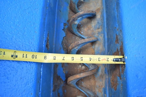 10-1/4" diameter x 15' long, Shaftless hollow screw, spiral screw auger ...