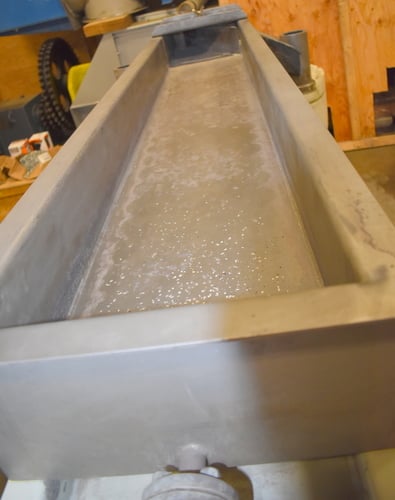 14" wide x 8' long, Stainless trough shaker vibrating conveyor ...