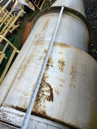 High efficiency dust cyclone with vortex breaker & rotary valve, 30 ...