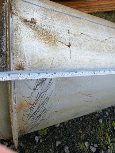 High efficiency dust cyclone with vortex breaker & rotary valve, 30 ...