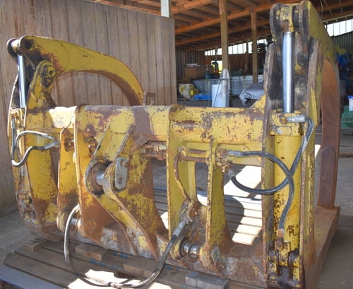 Caterpillar #966 D, E, F, wheel loader log fork For Sale | Surplus Record