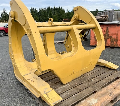 Caterpillar #966K, 966H & 972K & 972H, sorting log grapple forks for ...