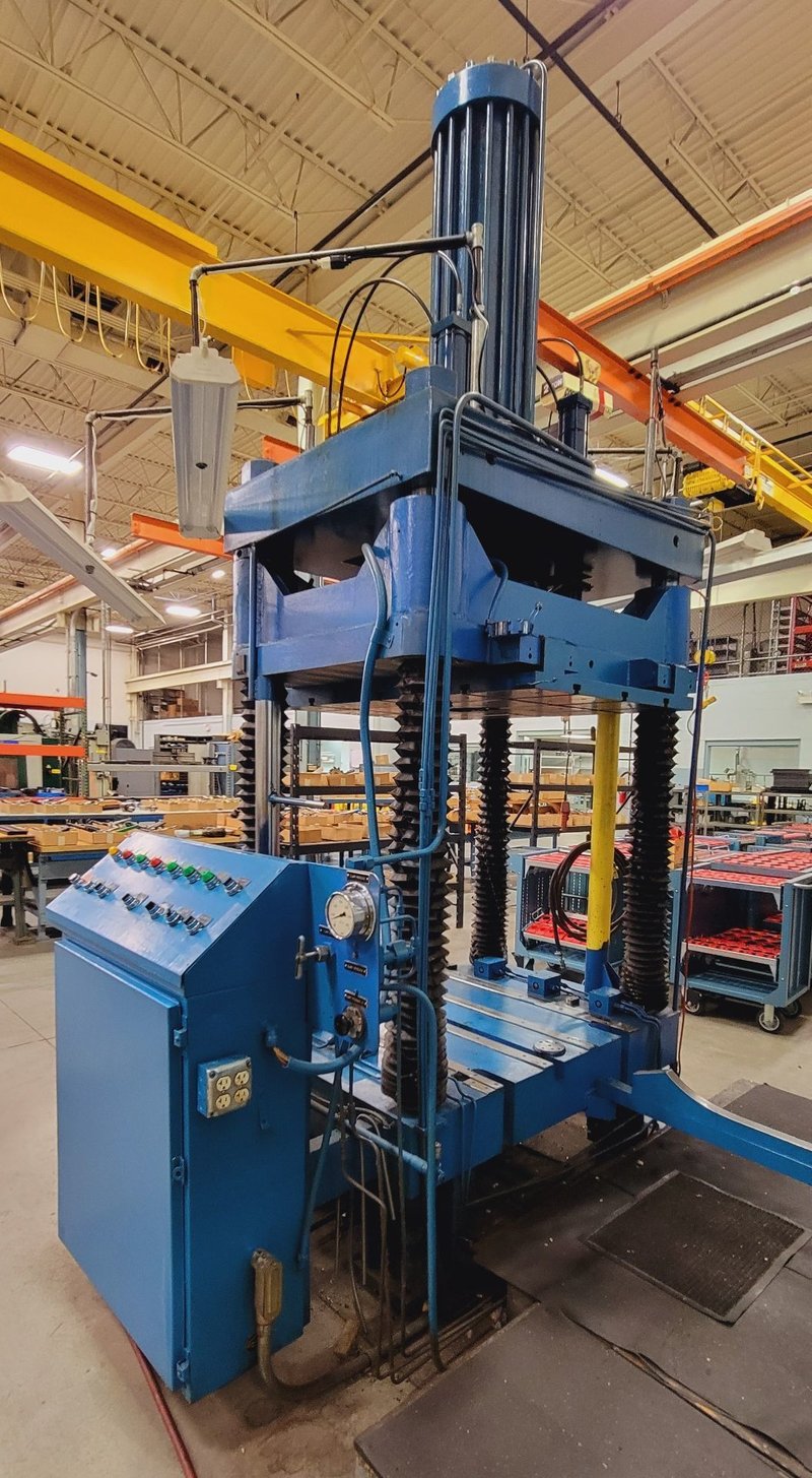 100 Ton, Hydraulic Die Spotting Press, 40" stroke, 42.5" daylight, 34 ...