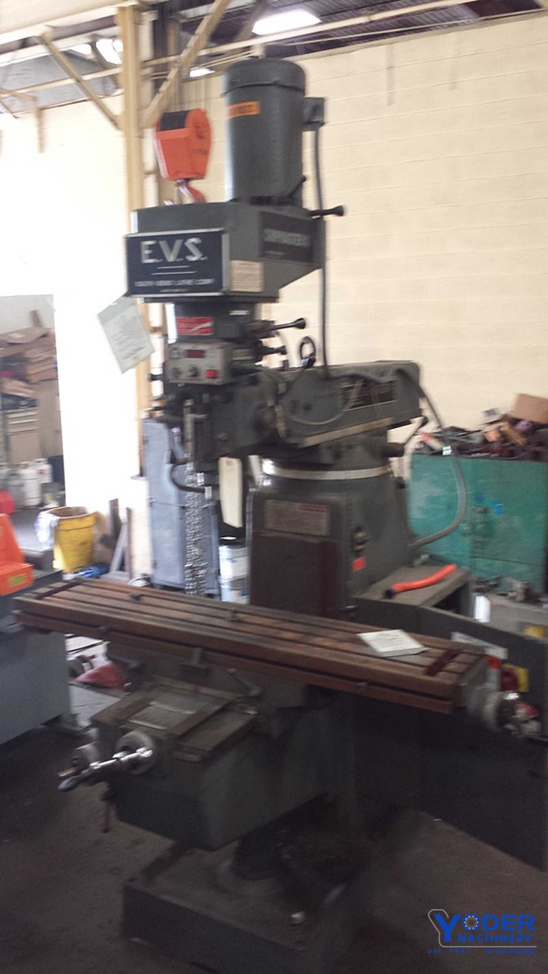South Bend #EVS-Chipmaster-II, ram type vertical mill, 10" x50" table ...