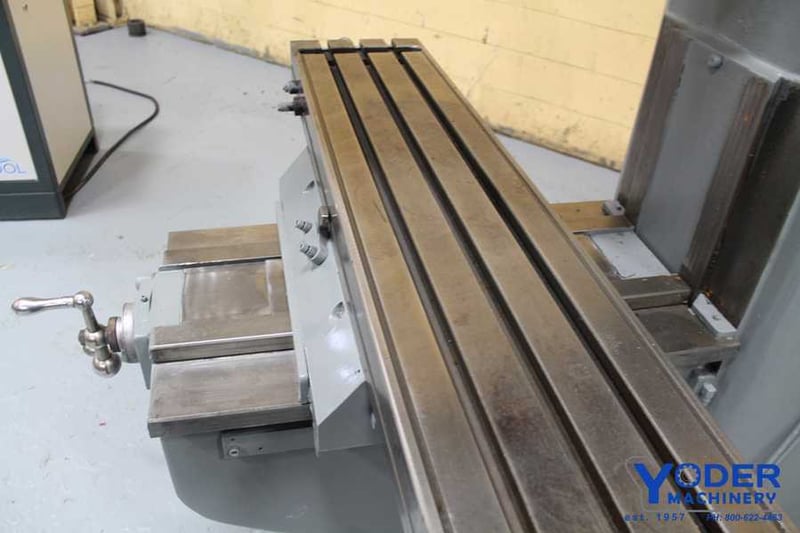 Comet #3KV, vertical ram type mill, 10" x50" table, 2 HP, R-8 taper ...