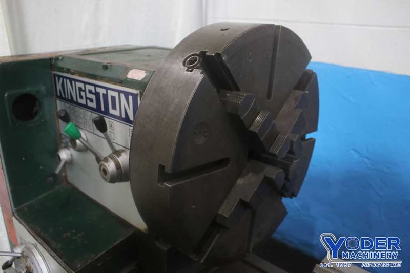 30" x 120" Kingston #HR3000, engine lathe, 20-1/2" swing over cross ...