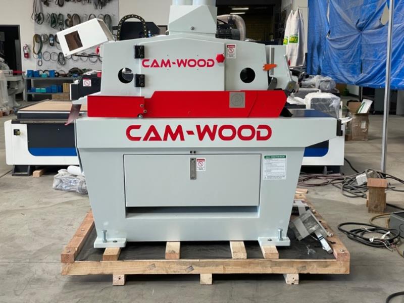 12" Cam-Wood #XL-300-5114X, Dip Chain Gang Rip Saw, 4-3/4" cut depth ...