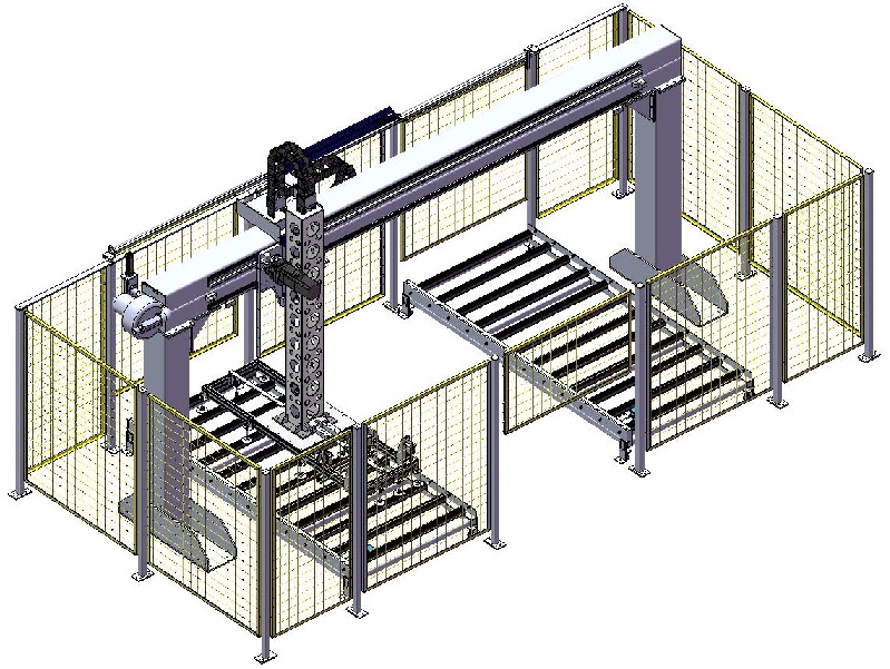 Unimak #HZ-100, Automated Infeed System, 63" width x 177" L x 2-3/8 ...