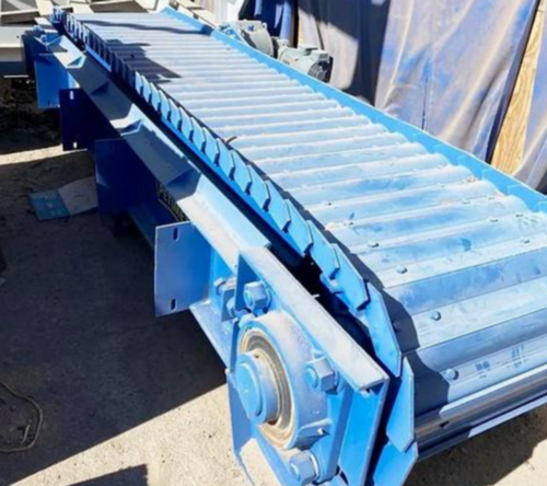 Petimex Apron Feeder, 30" wide pan, 10' length, steel reinforced ...