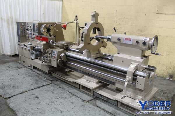 38" x 96" Poreba #TPK90A1-2M, engine lathe, steady rest, digital read ...