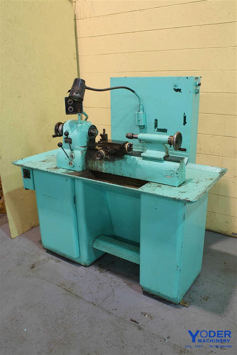 9" x 17" Hardinge #DV-59, lathe, 6" swing over cross slide, 5C collet ...