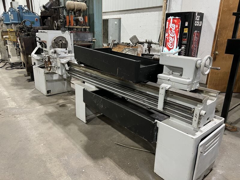 19-1/4" x 102" LeBlond #19E7, engine lathe, 12-1/4" swing over cross ...