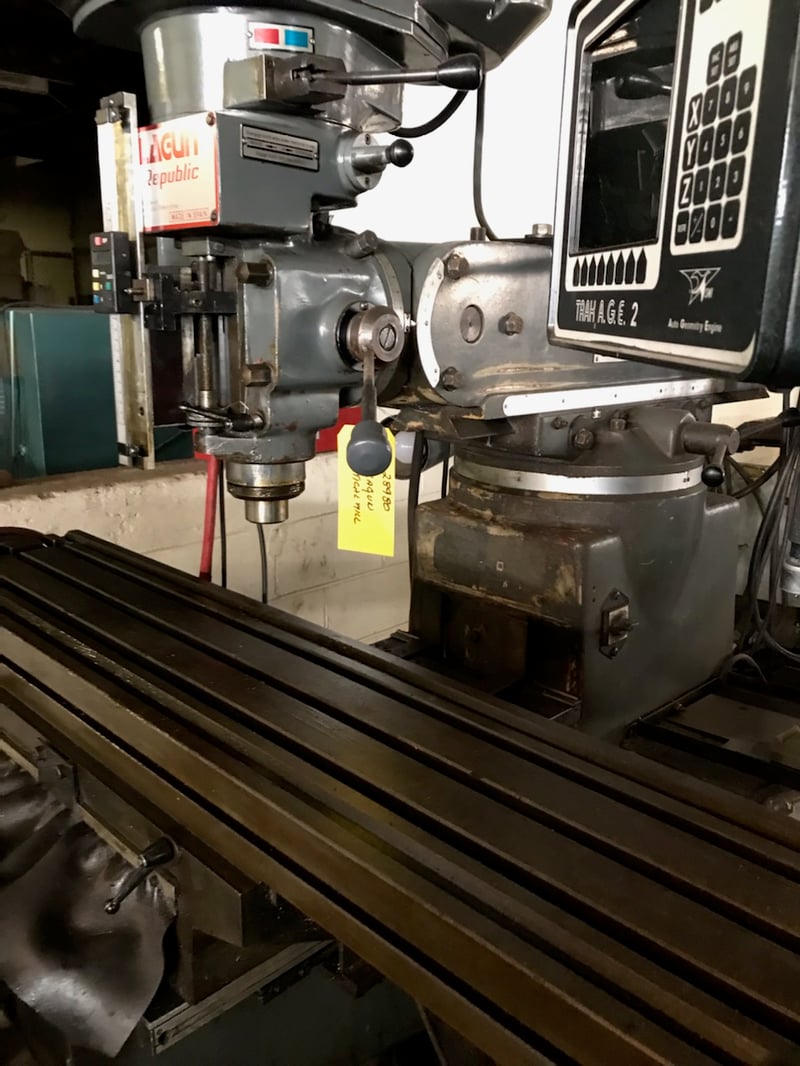 Lagun / Republic #FTV-2, CNC vertical mill, 10" x50" tbl., 3 HP, 30" X ...