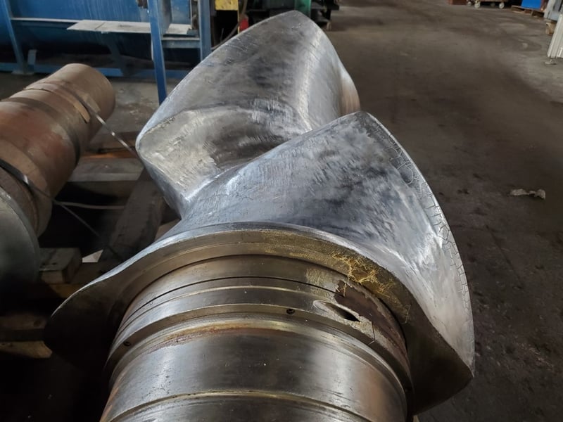 Farrel F370 rotor, 4-wing type, Banbury design, Unidrive configuration ...