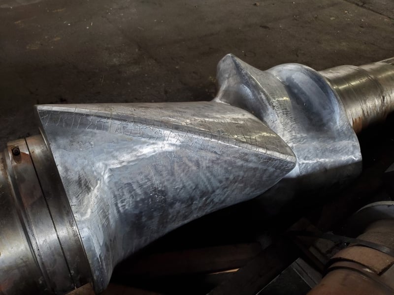 Farrel F370 rotor, 4-wing type, Banbury design, Unidrive configuration ...