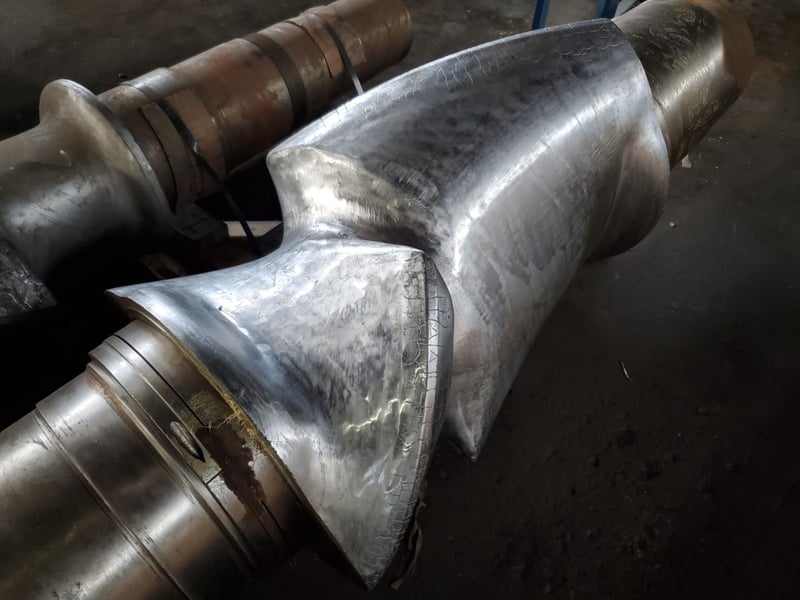 Farrel F370 rotor, 4-wing type, Banbury design, Unidrive configuration ...