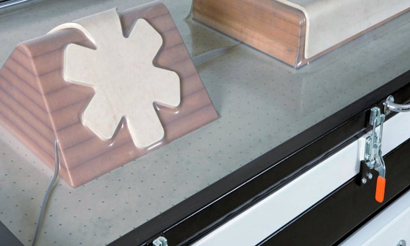 Ribex #Roco, Thermoforming Vacuum Press, 15 kW total, 2600 x 1250 mm ...