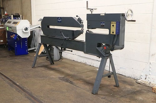 May Tool #MTC-72, circle shear, 6' x 10 gauge, 24" throat, vari-speed ...