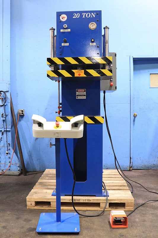 20 Ton, Press Master #CFP20T, hydraulic press, 12" stroke, 10" throat ...