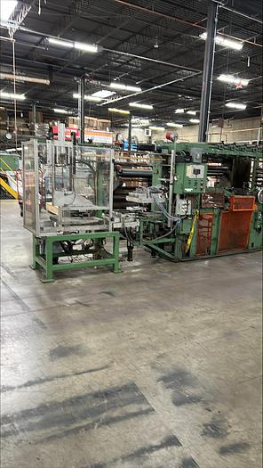 60" Sleeter, Dietzco, with 3 color Wolverine Flexo Tail printer, 500 ...