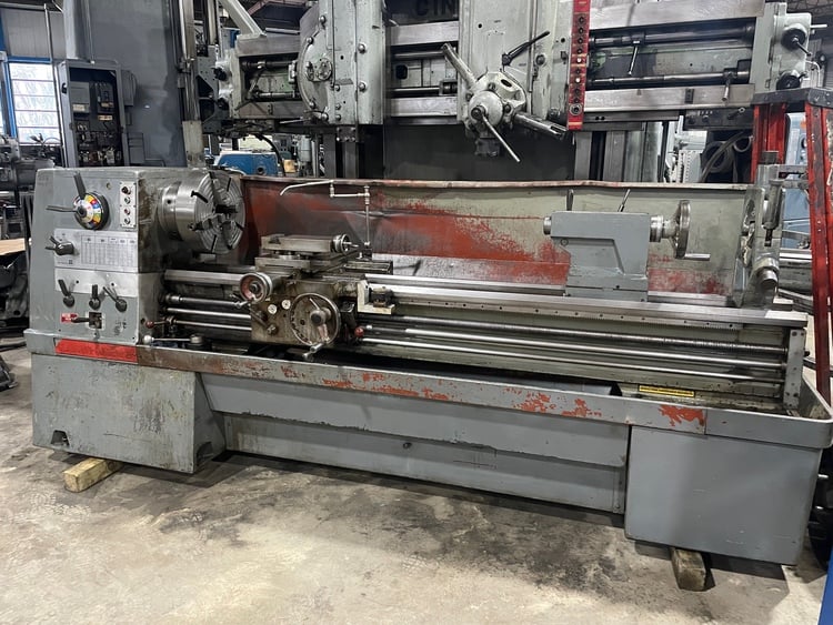 21" x 80" Clausing #8119, engine lathe, 15" swing over cross slide ...