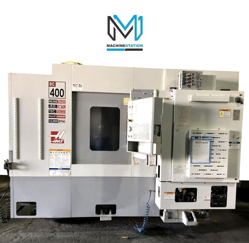Haas #EC-400-4AX, CNC horizontal machining center, 40 side mount tool ...