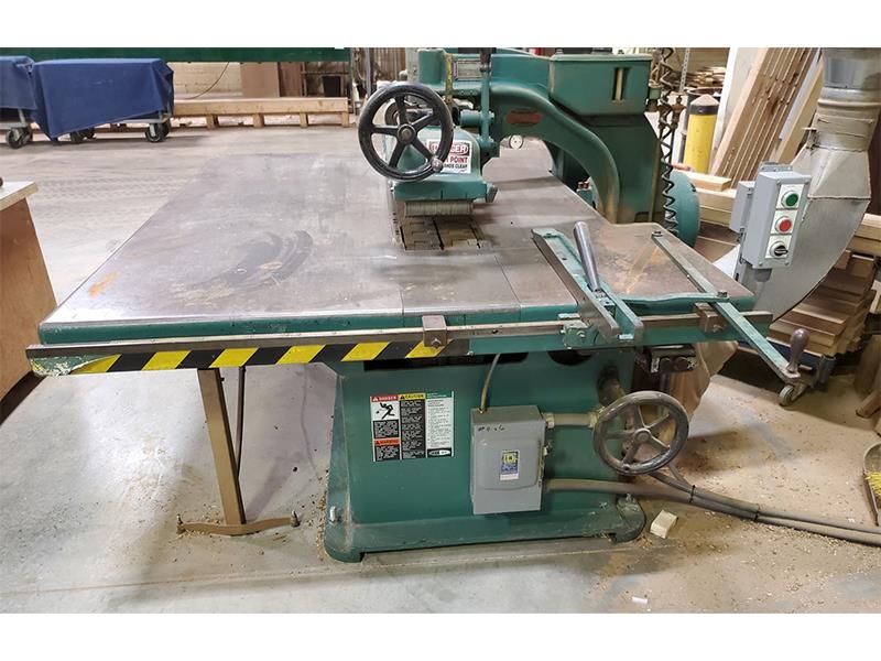 Diehl #75, Single Blade Straight Line Rip-Saw, 10 HP, 2" arbor diameter ...