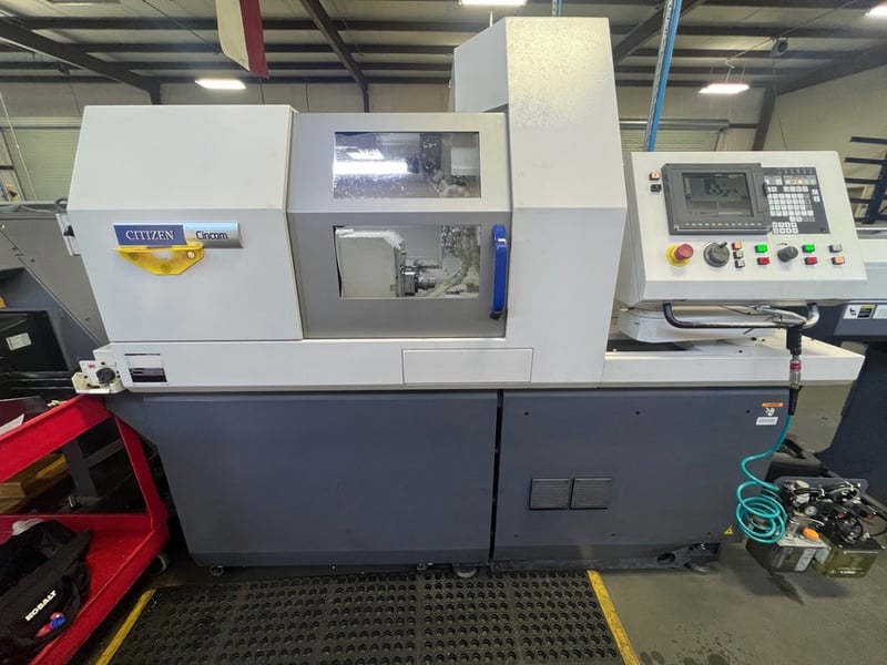 Citizen #L(2)20E-VIII (2M8), Swiss type CNC lathe, CAV-20L2E-IS bar ...