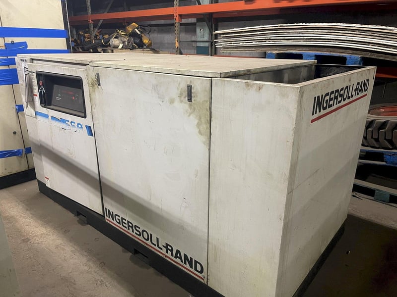 100 HP Ingersoll-Rand #SSR-EP100-2S, screw type air compressor, air ...