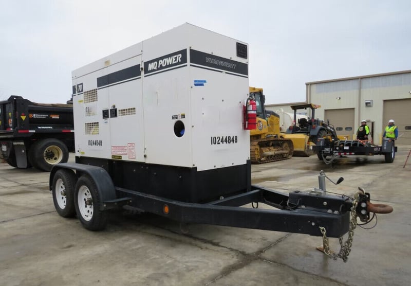62 KW Multiquip #DCA70SSIU4F, trailer mounted diesel generator, sound ...