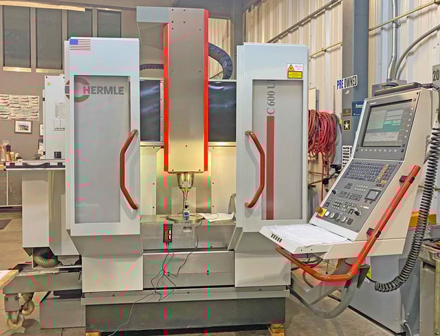 Hermle #C600U, 5-Axis CNC vertical machining center, 30 automatic tool ...