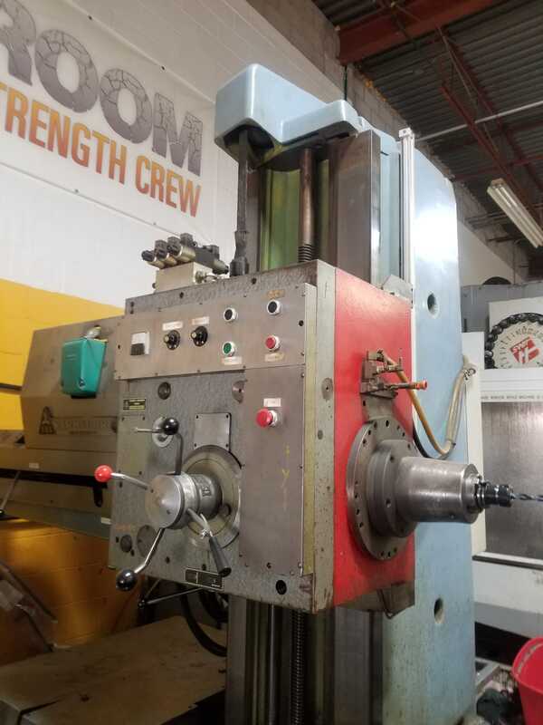 3.5" Tos #WHN-9B, CNC horizontal boring mill, Siemens Simatic TP27 ...