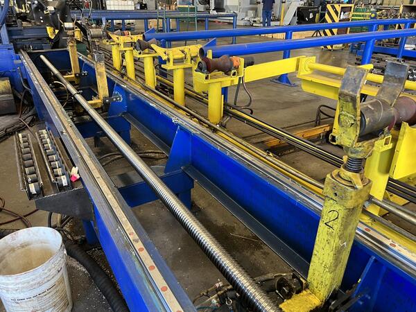 4th Axis tubular counterbore & drilling machine, 30' max part length ...