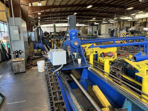 4th Axis tubular counterbore & drilling machine, 30' max part length ...