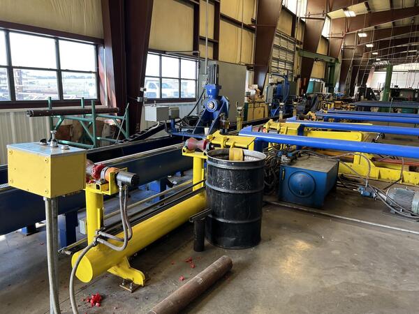 4th Axis tubular counterbore & drilling machine, 30' max part length ...