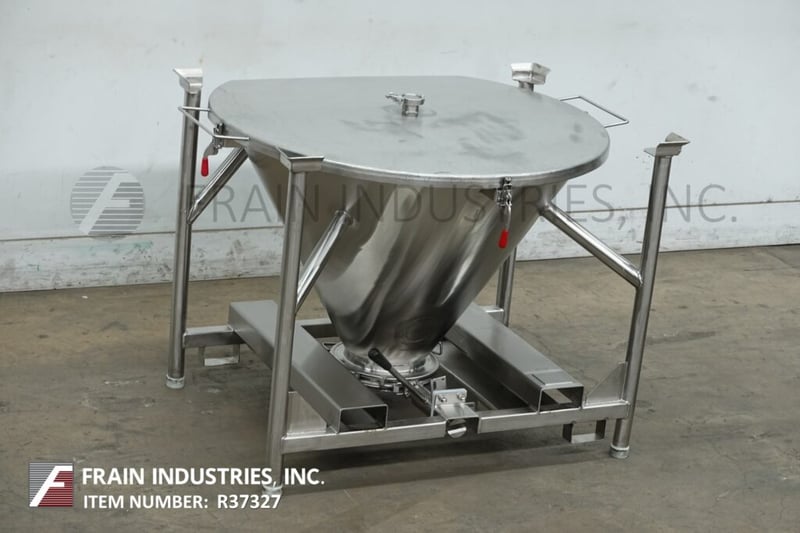 Custom Powder Systems #610084, 316 Stainless Steel 316 liter tote/bin ...