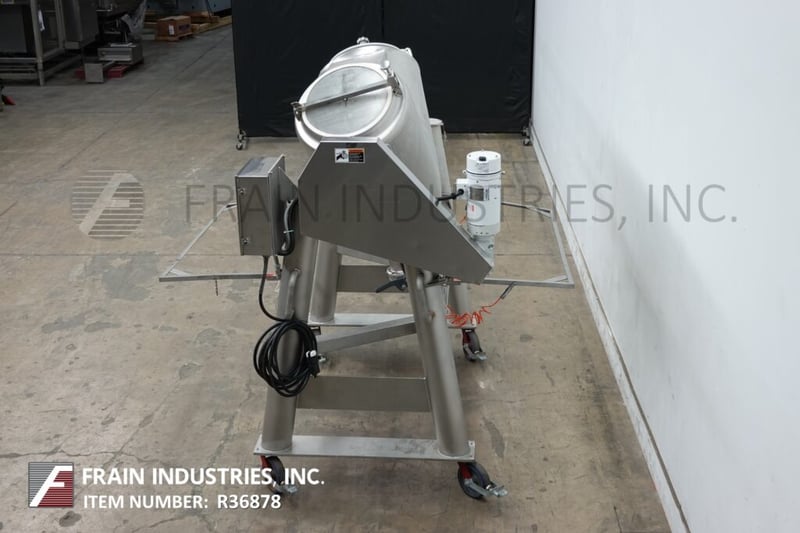 10 cu.ft. Patterson, 316 Stainless Steel twin shell mixer, 1 HP ...