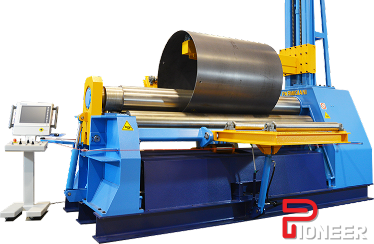 10' x 1.563" Parmigiani #VBH-10/460, 4-roll double pinch plate bending roll, hydraulic, 460 HP ...