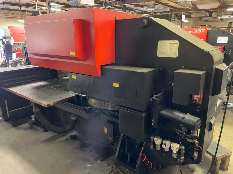 33 Ton, Amada #Pega-344, CNC turret punch, 58 station, 2 automatic ...