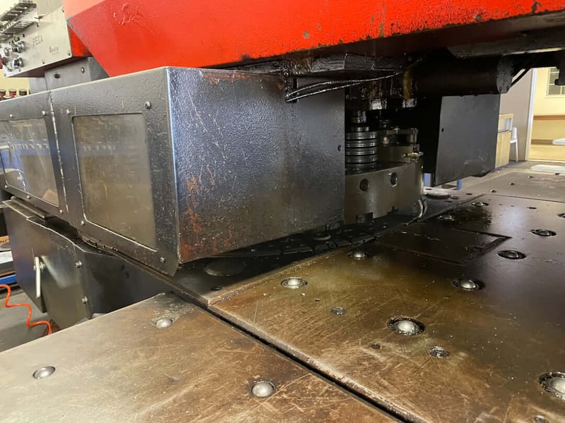 33 Ton, Amada #Pega-344, CNC turret punch, 58 station, 2 automatic ...