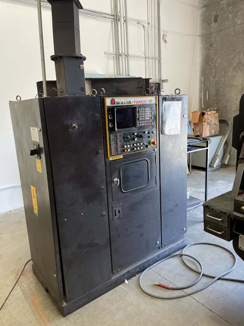 33 Ton, Amada #Pega-345, CNC turret punch, 58 station, 2 automatic ...