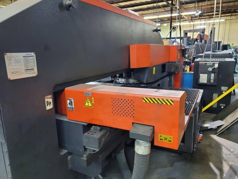 22 Ton, Amada #Vipros-255, CNC turret punch, 31 station, 3 automatic ...
