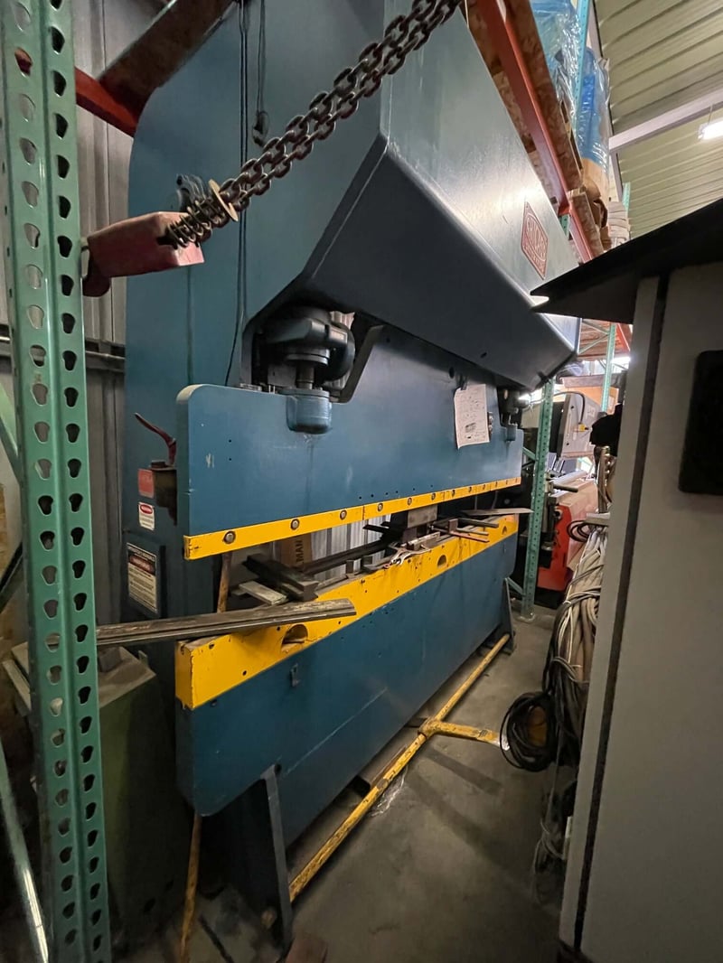 55 Ton, Chicago #68-B, mechanical press brake, 8' overall, 78" between ...